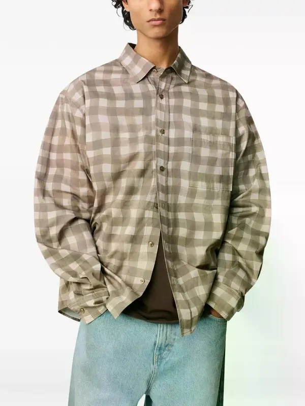 Axel Arigato Distort Gingham Shirt