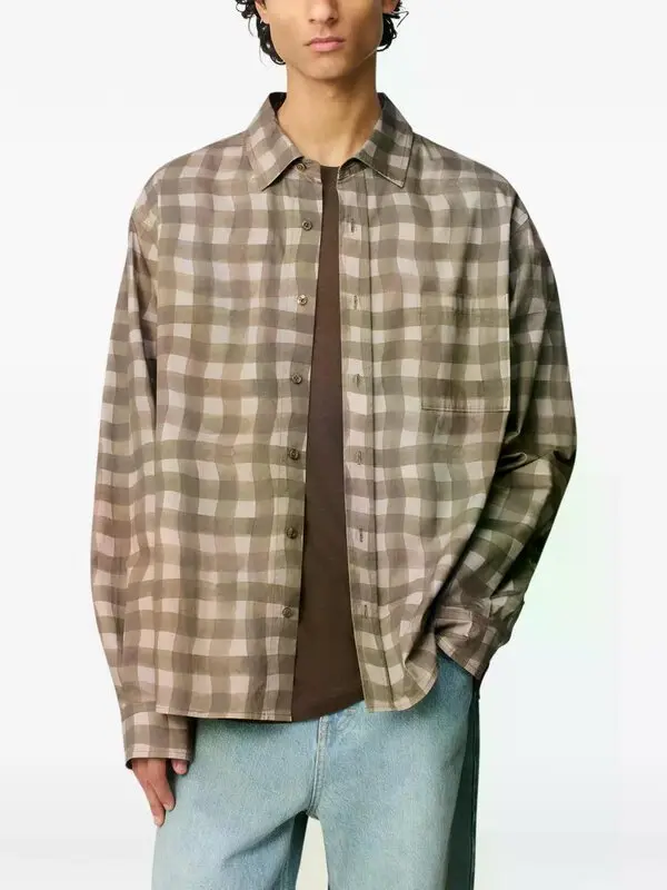 Axel Arigato Distort Gingham Shirt