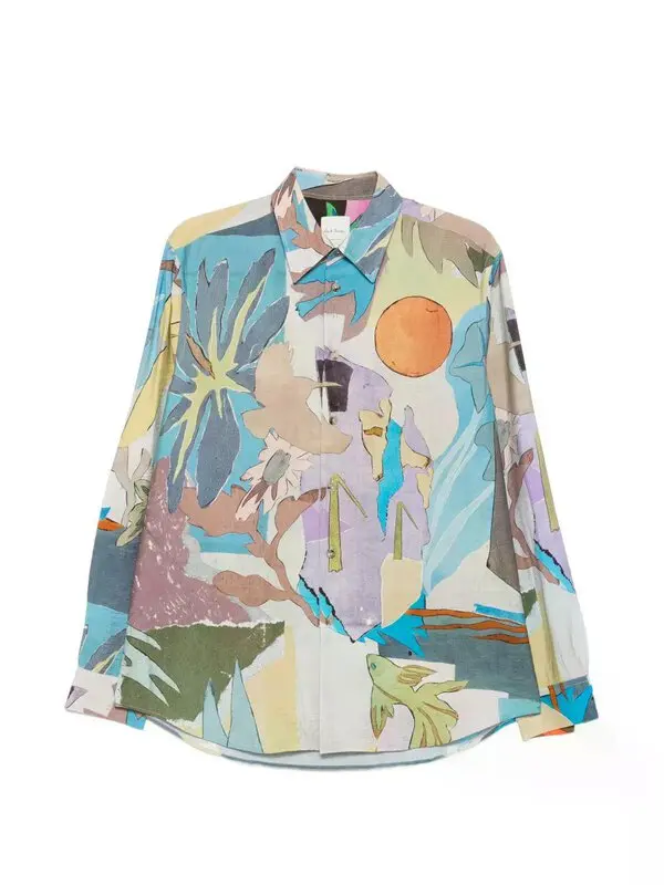 Paul Smith Printed Shirt - Blue
