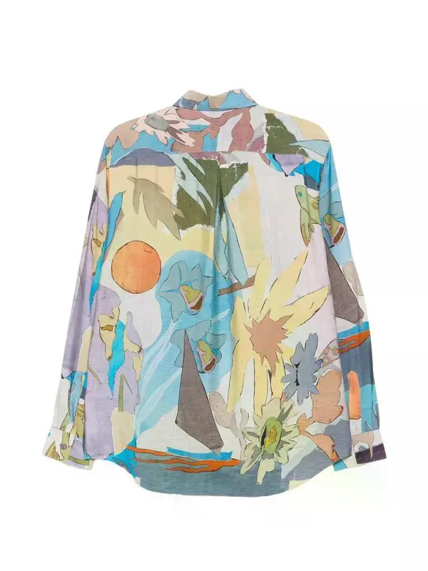 Paul Smith Printed Shirt - Blue
