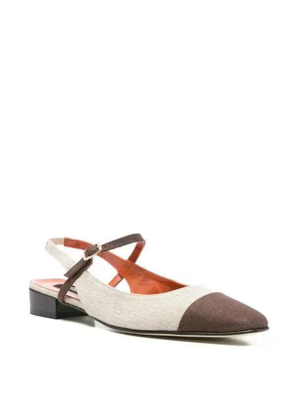 CAREL Oceano 26 Toe-cap Flat Pumps - Neutrals