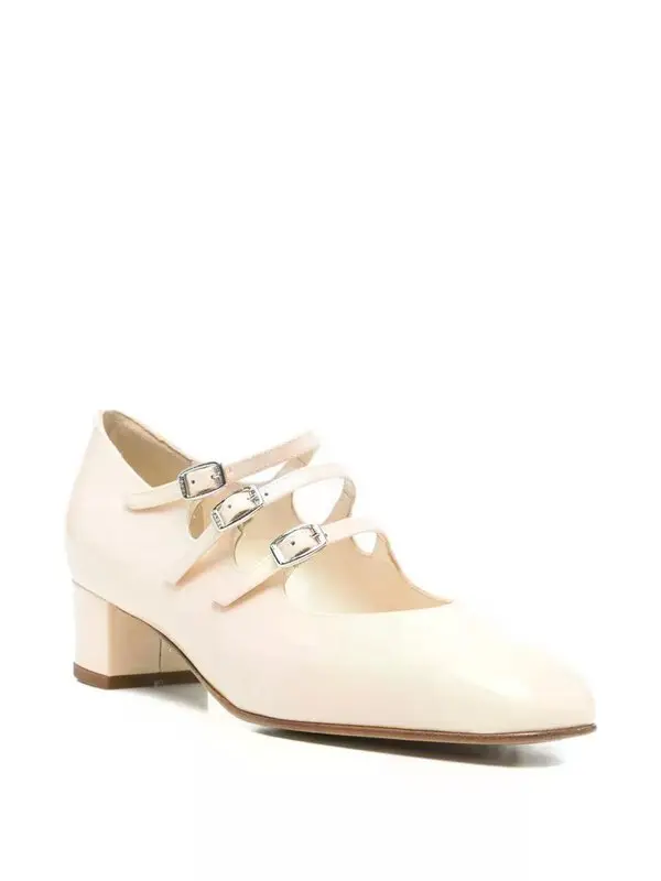 CAREL Kina Triple-strap Pumps - Neutrals