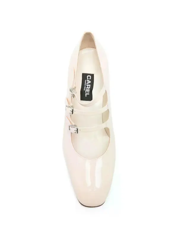 CAREL Kina Triple-strap Pumps - Neutrals