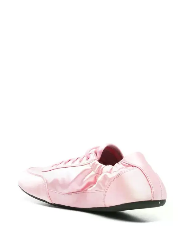 Prada Ruched Sneakers - Pink