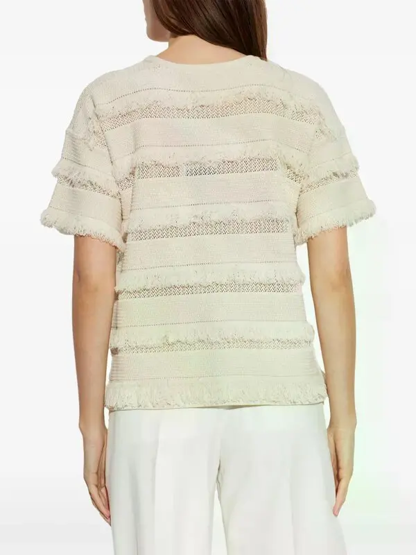 Max Mara Fringed Knit Top