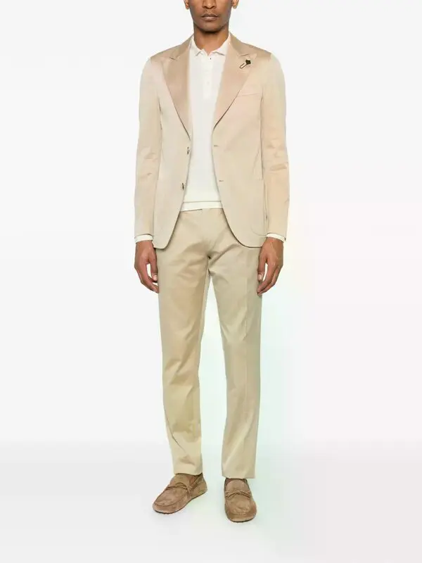 DRUMOHR Long-sleeve Polo Shirt - Neutrals