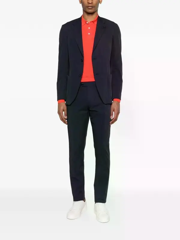 DRUMOHR Buttoned Long-sleeve Polo Shirt