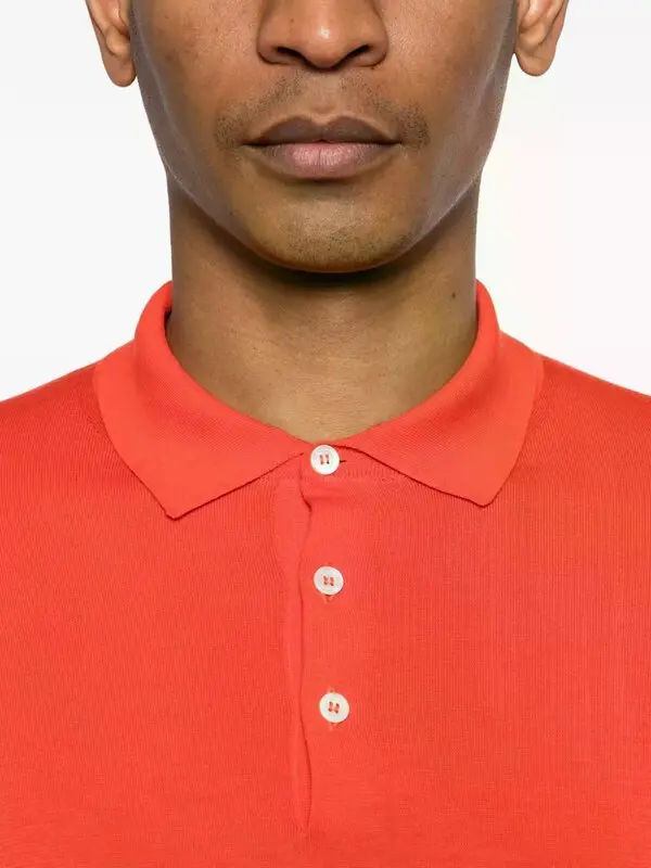 DRUMOHR Buttoned Long-sleeve Polo Shirt