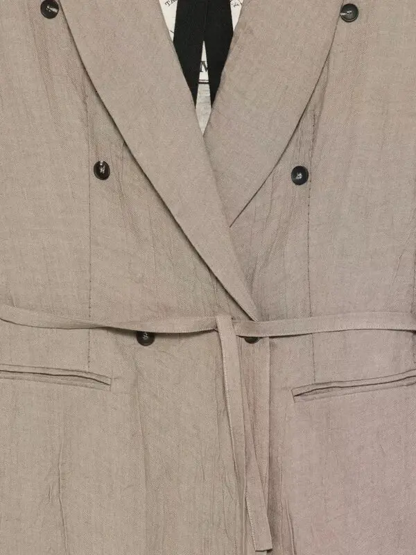 Masnada Double-breasted Belted Blazer