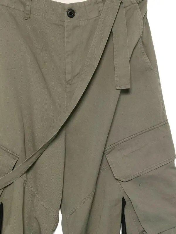 Isabel Benenato Belted Cargo Trousers