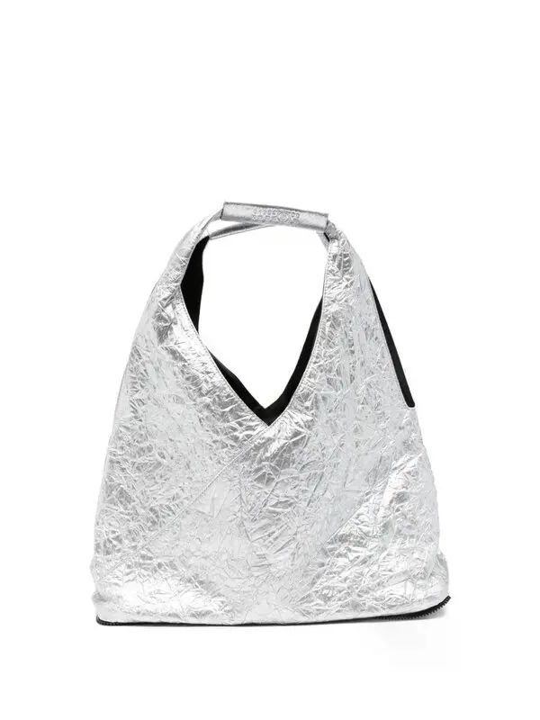MAISON MARGIELA Japanese Textured Shoulder Bag - Silver