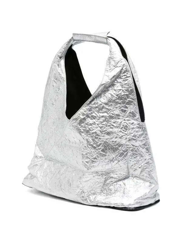 MAISON MARGIELA Japanese Textured Shoulder Bag - Silver