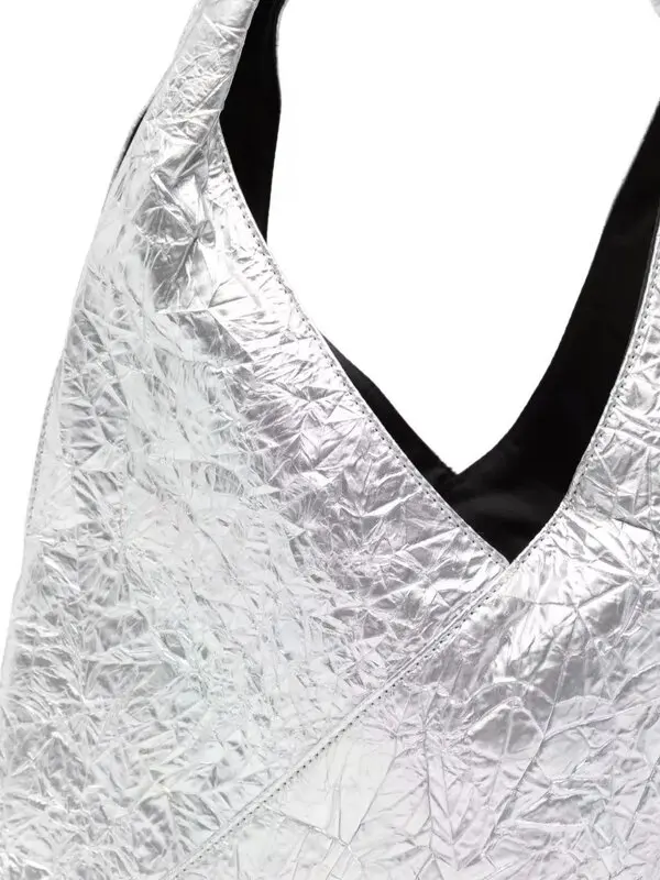 MAISON MARGIELA Japanese Textured Shoulder Bag - Silver