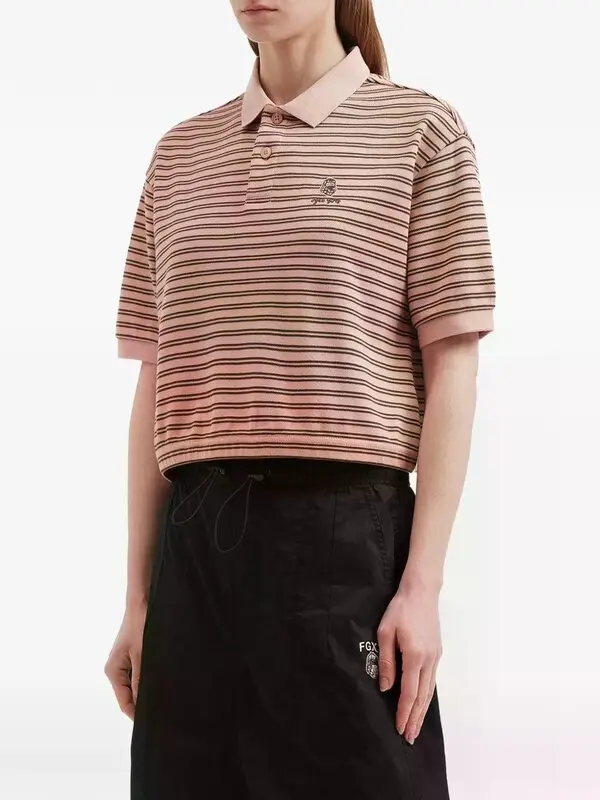 FINGERCROXX Striped Polo Shirt