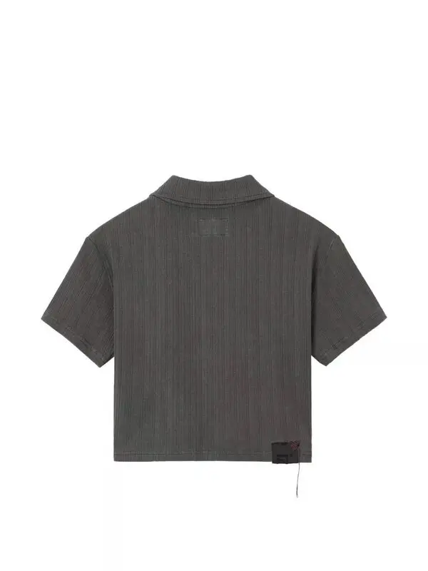 Izzue Zip-up Ribbed Top