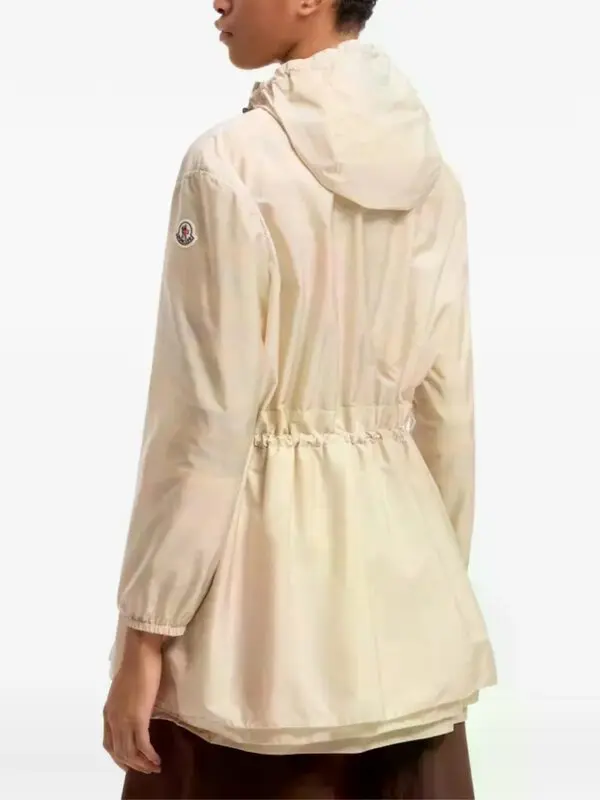 Moncler Drawstring Hooded Jacket - Neutrals