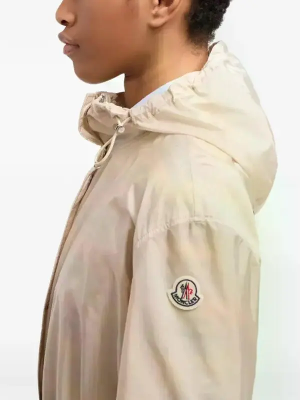 Moncler Drawstring Hooded Jacket - Neutrals