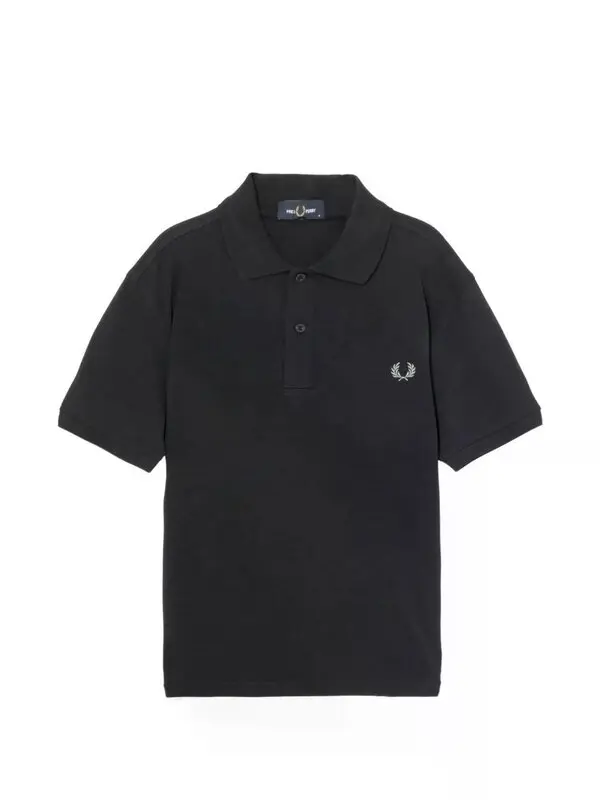 Fred Perry Laurel-wreath Short-sleeve Polo Shirt - Black