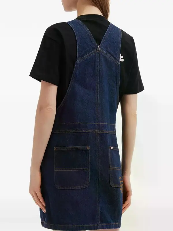 FINGERCROXX Chest-pocket Skirt-bottom Playsuit