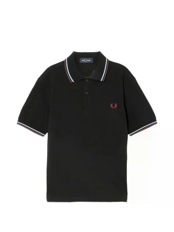 Fred Perry Laurel-wreath Short-sleeve Polo Shirt - Black