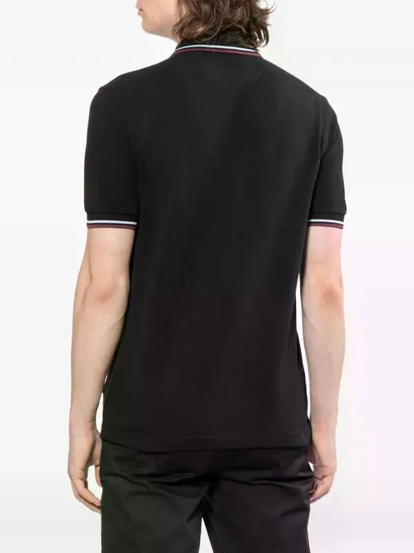 Fred Perry Laurel-wreath Short-sleeve Polo Shirt - Black