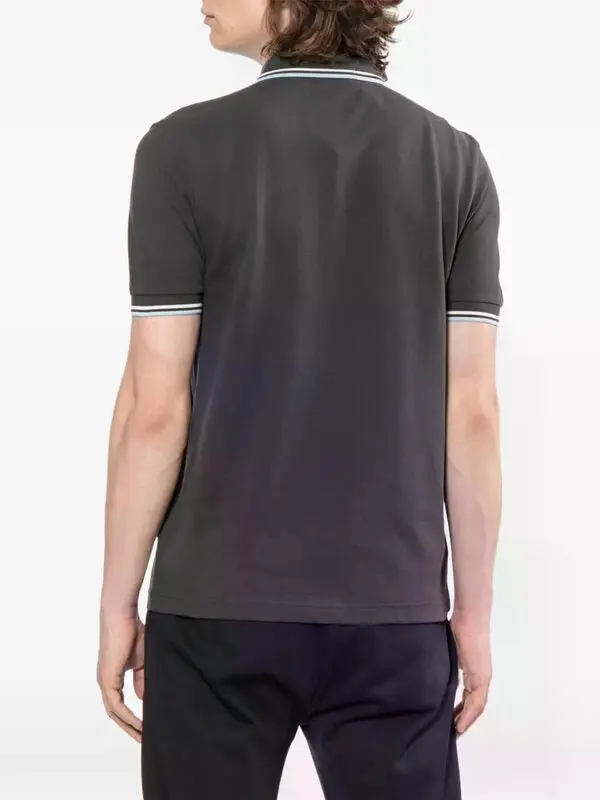 Fred Perry Embroidered Short-sleeve Polo Shirt - Black