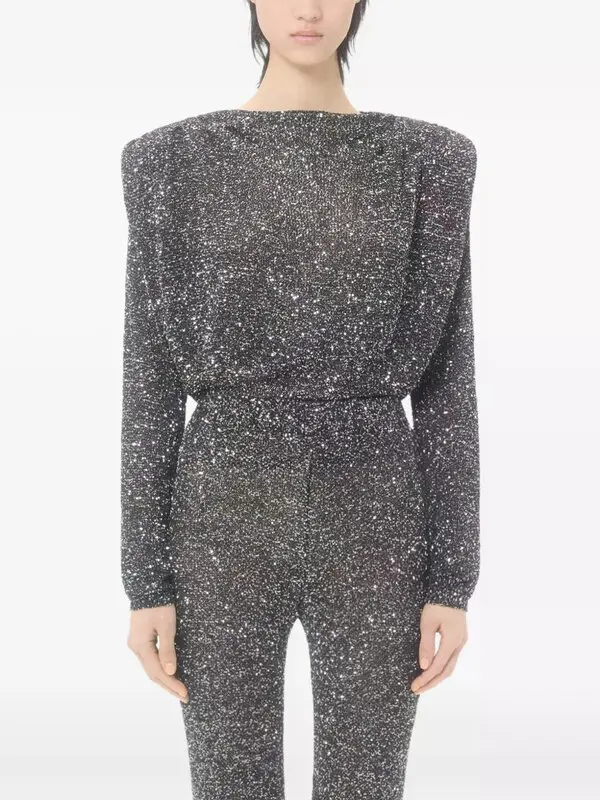 Valentino Garavani Sequin Embellished Jumper - Black
