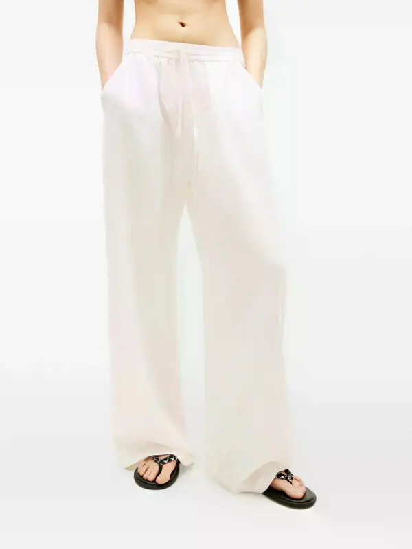 Tommy Hilfiger Drawstring Palazzo Pants - White