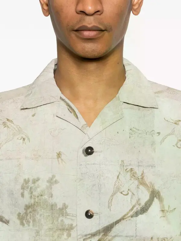 ZIGGY CHEN Buttoned Print Shirt