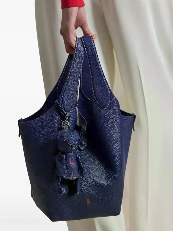 Polo Ralph Lauren Polo Bear Leather Bag Charm - Blue