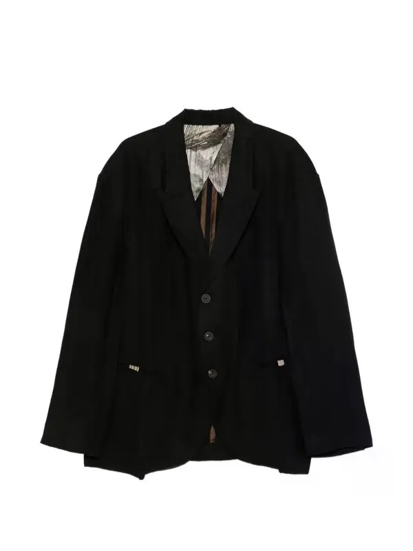 ZIGGY CHEN Buttoned Single-breasted Suit Jacket