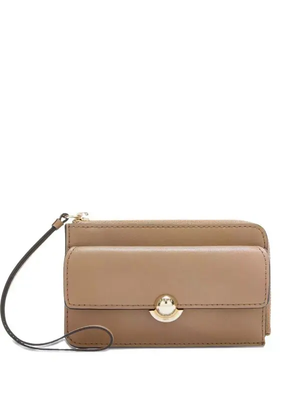 Furla Sfera M Leather Zip Wallet - Neutrals