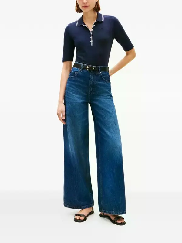 Tommy Hilfiger Button-placket Polo Top