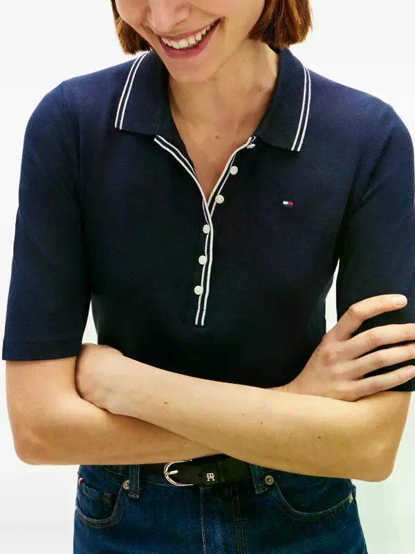 Tommy Hilfiger Button-placket Polo Top