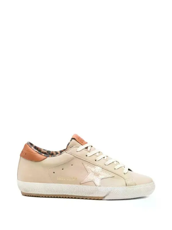 GOLDEN GOOSE Super-star Animal-print Sneakers - Neutrals