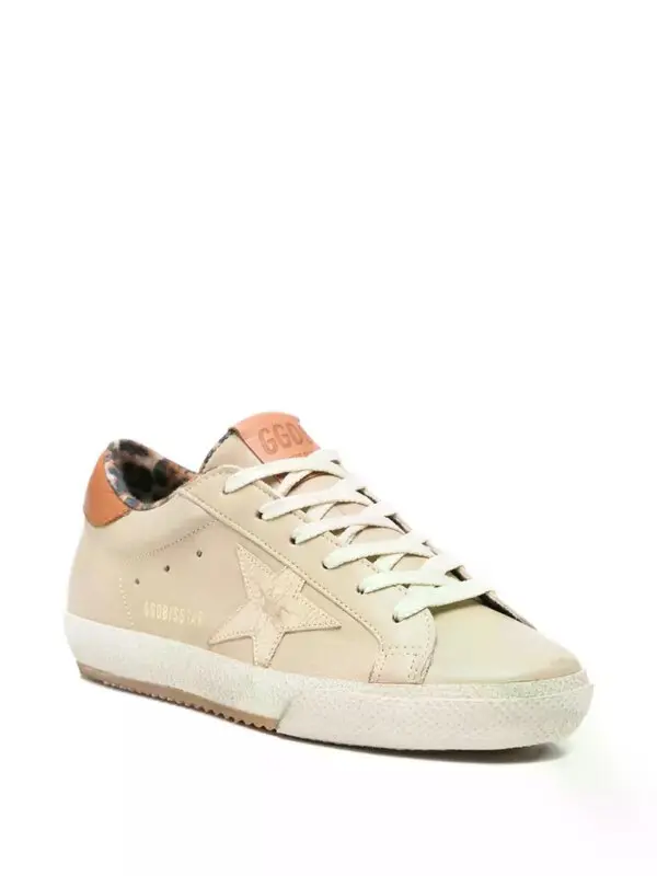 GOLDEN GOOSE Super-star Animal-print Sneakers - Neutrals