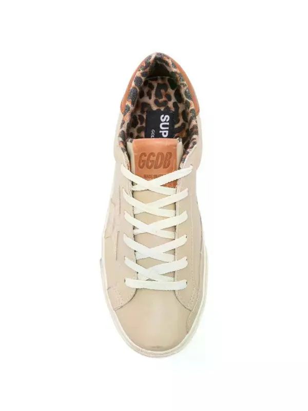 GOLDEN GOOSE Super-star Animal-print Sneakers - Neutrals