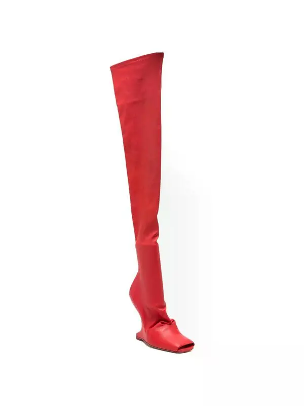 Rick Owens Over-the-knee Boots - Red