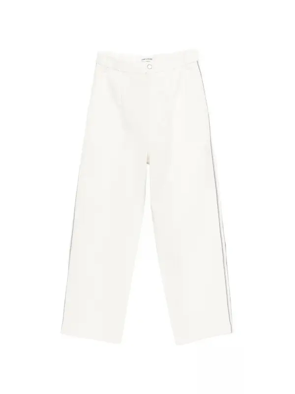 LOW CLASSIC Drawstring Stripe-detail Trousers