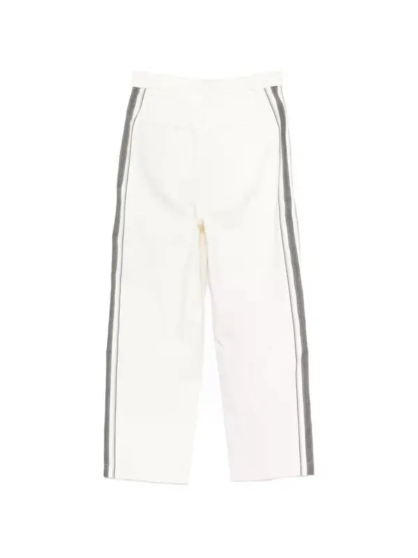 LOW CLASSIC Drawstring Stripe-detail Trousers