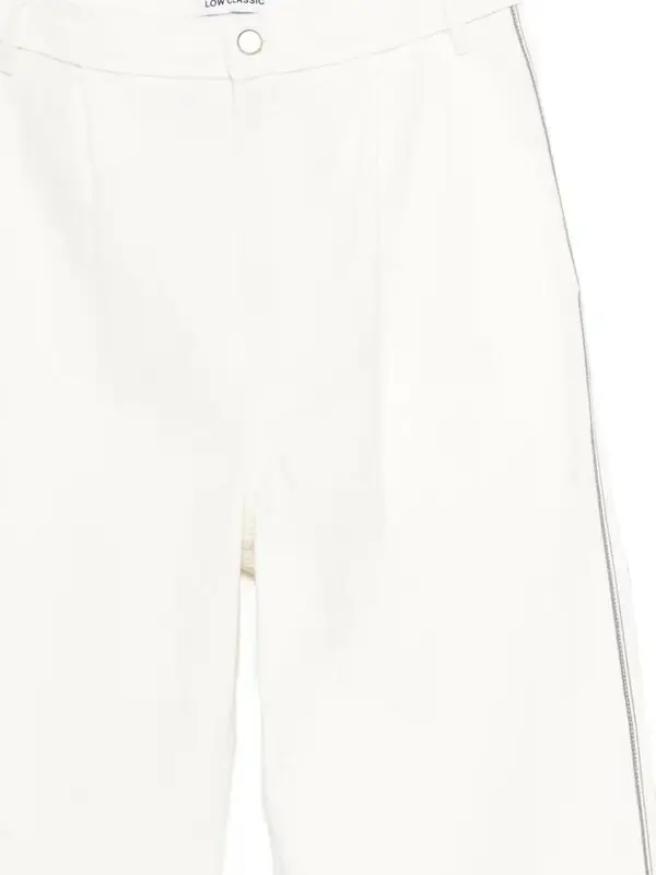 LOW CLASSIC Drawstring Stripe-detail Trousers