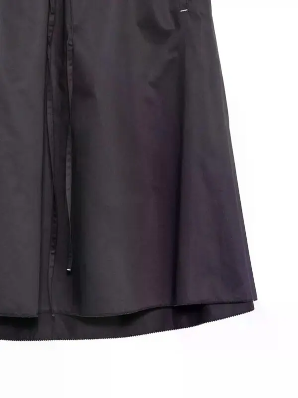 LOW CLASSIC Drawstring Cotton Midi Skirt