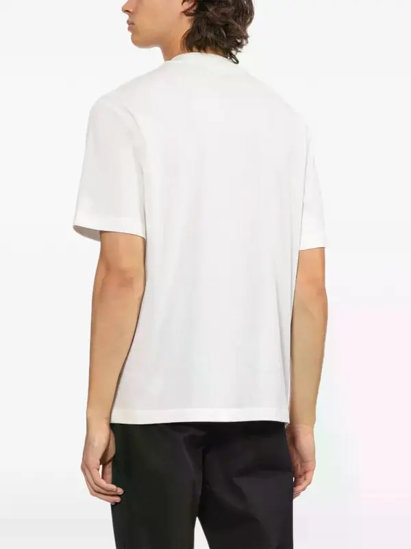 Fred Perry Logo-embroidered T-shirt - White