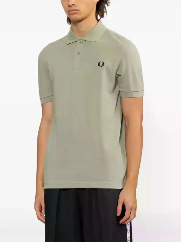 Fred Perry Logo-embroidered Polo Shirt - Green