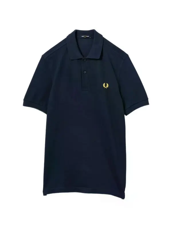 Fred Perry Logo-embroidered Polo Shirt - Blue