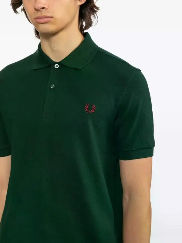 Fred Perry Logo-embroidered Polo Shirt - Blue