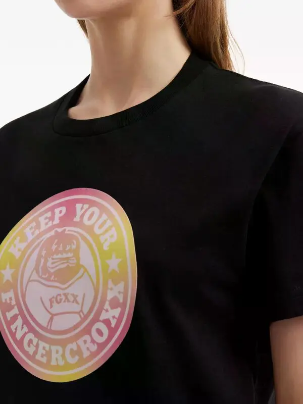 FINGERCROXX Printed T-shirt - Black