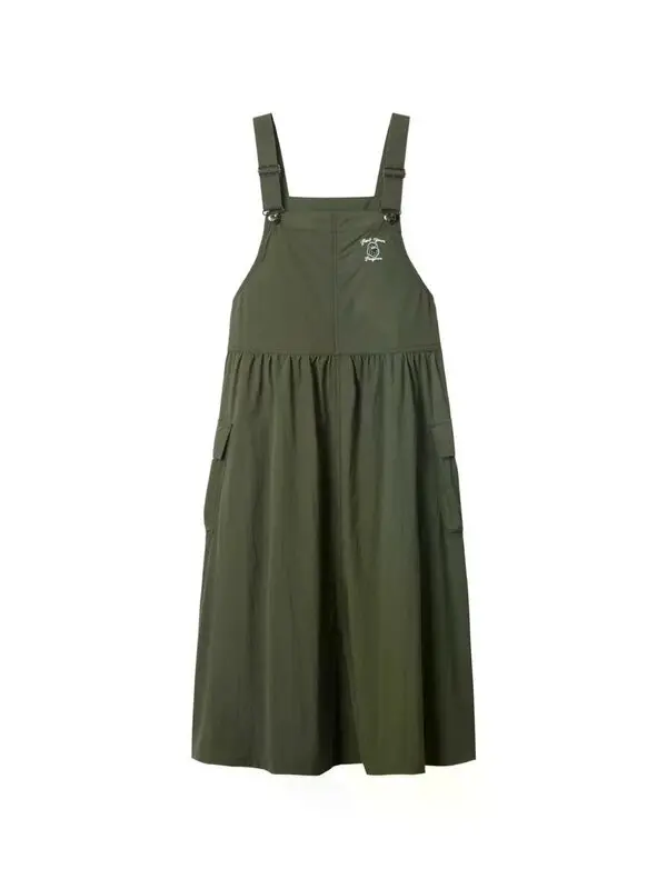 FINGERCROXX Embroidered Midi Dress - Green