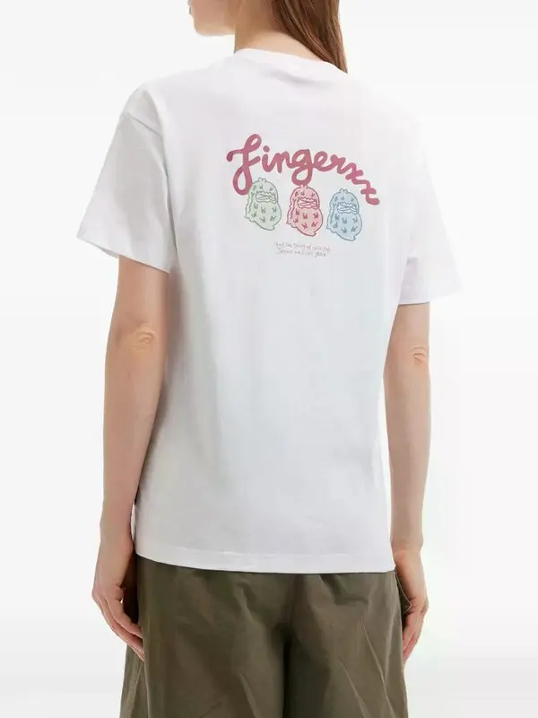 FINGERCROXX Graphic-print T-shirt - White
