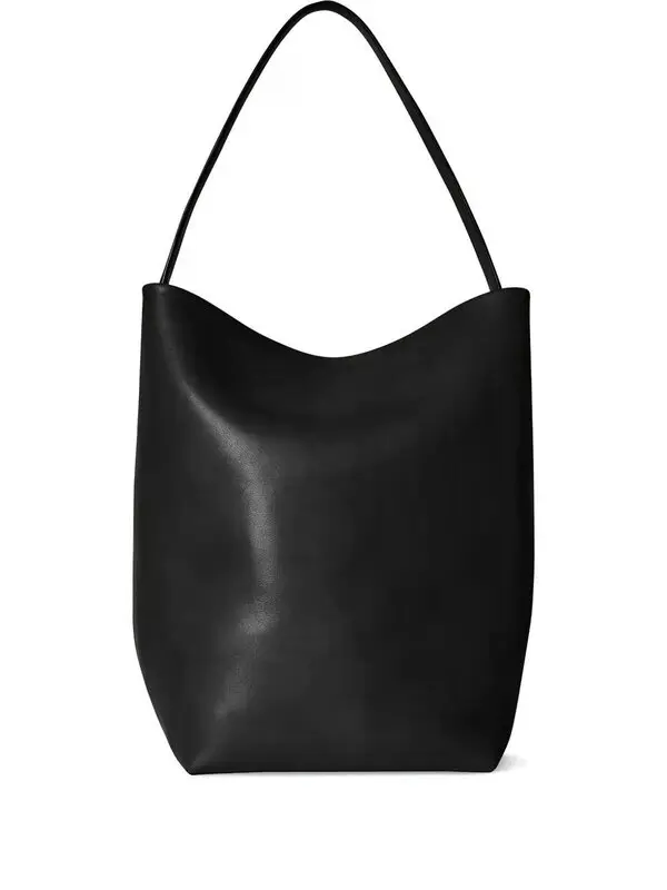 THE ROW Park Slouchy Leather Tote Bag - Black